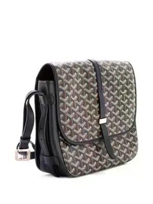 Goyard Belvedere Ii Messenger Bag Coated Canvas Mm Crossbody Bag - Black