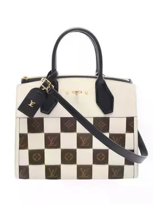 LOUIS VUITTON 2019 Damier Tressage City Steamer Mm Satchel - White