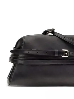 Moschino Buckle-detail Leather Clutch Bag