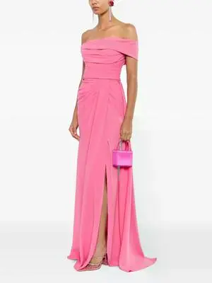 Zuhair Murad Off-shoulder Draped Gown
