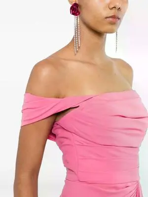 Zuhair Murad Off-shoulder Draped Gown