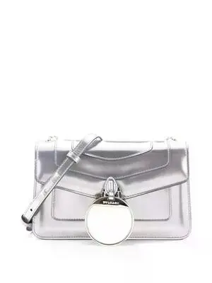 BVLGARI Serpenti Forever Leather Small Shoulder Bag - Metallic