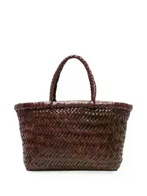Dragon Diffusion Mini Flat Gora Bruciato Bag - Brown