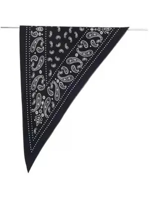 Destin Paisley-print Bandana Scarf - Blue