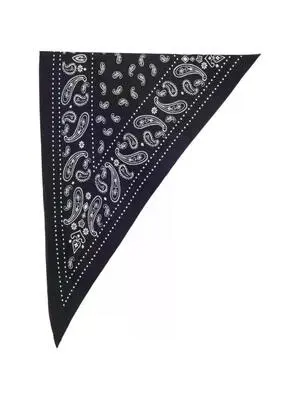 Destin Paisley-print Bandana Scarf - Blue