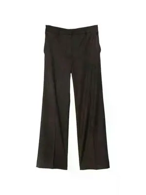 Antonelli Firenze Robinia Pressed-crease Wide-leg Trousers - Brown