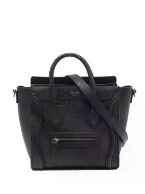 Celine Luggage Nano Tote Bag - Black