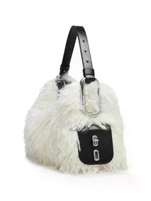 Marc Jacobs Scene Large Shoulder Bag In Grunge Fur