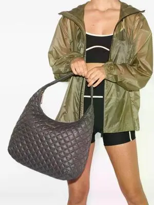 Mz Wallace Large Metro Quilted Tote Bag - Grey