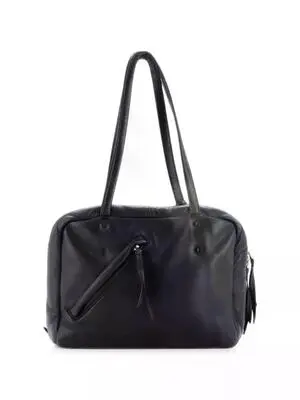 Prada Padded Bowler Bag Nappa Leather Medium Handbag - Black