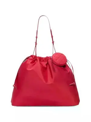 Mz Wallace Waverly Drawstring Bucket Bag - Red