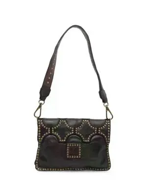 CAMPOMAGGI Agnese Stud-embellished Leather Shoulder Bag