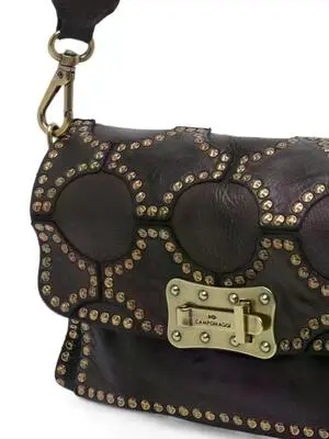 CAMPOMAGGI Agnese Stud-embellished Leather Shoulder Bag