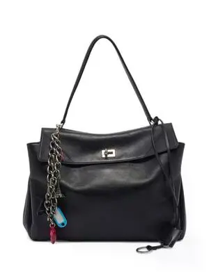 Balenciaga Medium Rodeo Twist-lock Tote Bag - Black