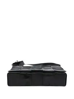 Bottega Veneta Cassette Intreccio Crossbody Bag - Black