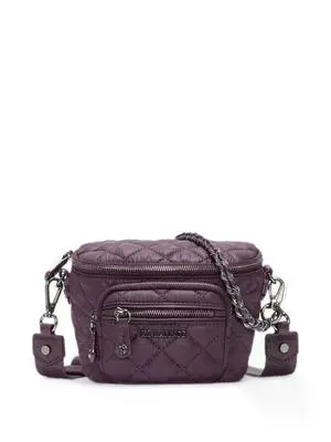 Mz Wallace Micro Crosby Quilted Crossbody Bag - Purple