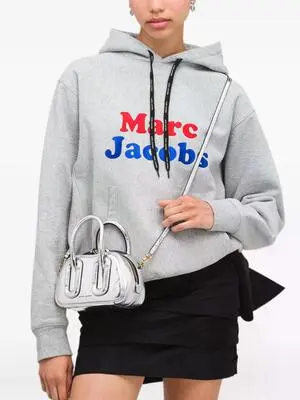 Marc Jacobs Babe Mini Top-handle In Metallic Leather - Silver