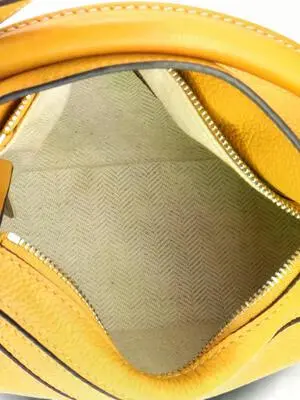 Loewe Puzzle Bag Leather Mini Crossbody Bag - Yellow
