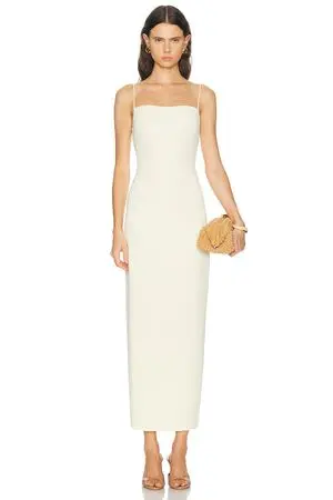 EAVES X Blake Evin Dani Polished Crepe Maxi Dress