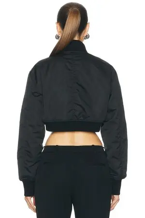 Balenciaga Cropped Bomber Jacket