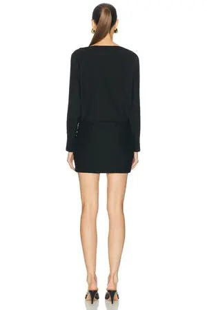 Enza Costa Supima Structured Jersey Dolman Curve Dress