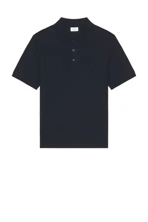 Saint Laurent Cassandre Embroidered Polo
