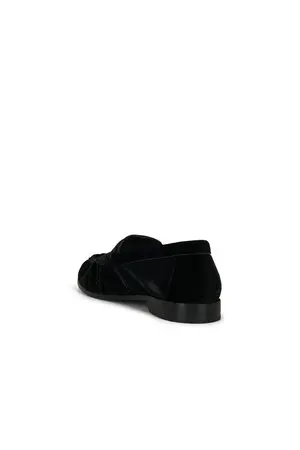 Saint Laurent Le Loafer Supple Pin In Black