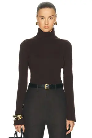 Simkhai Fenwick Turtleneck Sweater - Chocolate