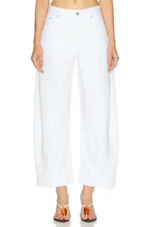 Alaïa Rodeo Round Leg Denim - Blanc