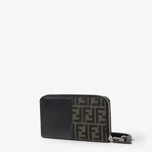 Fendi Ff Jacquard Zip Around