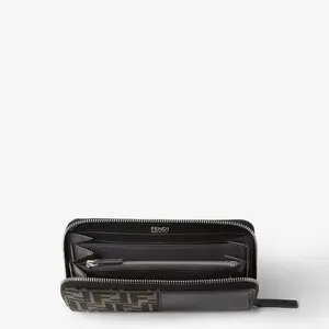 Fendi Ff Jacquard Zip Around