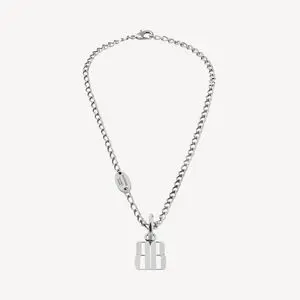 Balenciaga Nano Thin Necklace - Silver
