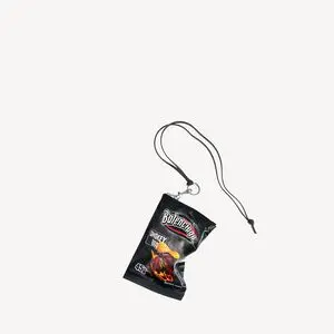 Balenciaga Chips Phone Holder Pouch - Black
