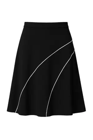CONQUISTA Contrast Piping A-line Skirt
