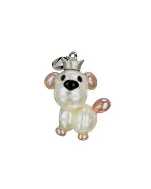 SMUCCII Noel Pearl Pup Pendant - Silver