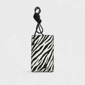 SUUD COLLECTION Zebra Phone Bag - White
