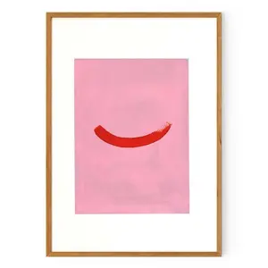 LENA WIGERS Red / Pink Friday At Last 20 X 30 Cm Art Print - Red/pink