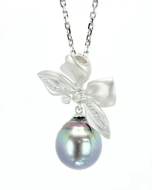 SMUCCII Relia Tahitian Pearl And Sterling Pendant - Silver