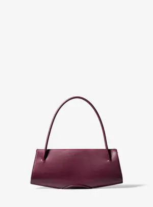 Michael Kors Anna Slim Leather Frame Bag - Red