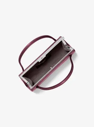 Michael Kors Anna Slim Leather Frame Bag - Red