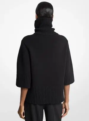 Michael Kors Cashmere Funnel-neck Sweater - Black