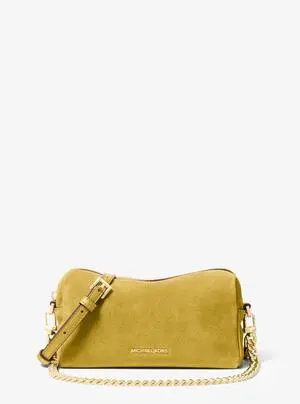 Michael Kors Bryant Small Suede Convertible Crossbody Bag - Green