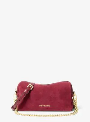 Michael Kors Bryant Small Suede Convertible Crossbody Bag - Red