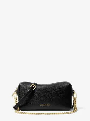 Michael Kors Bryant Small Pebbled Leather Crossbody Bag - Black