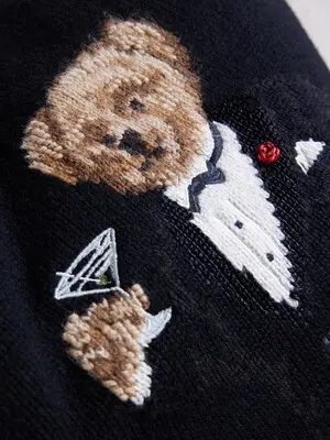 Ralph Lauren Martini Bear Cashmere-blend Cushion