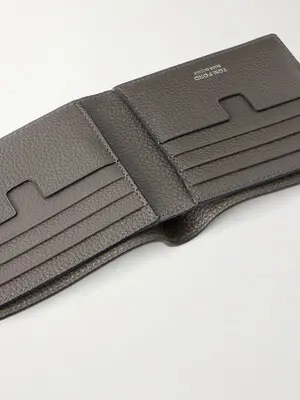 TOM FORD T Line Soft Grain Leather Bifold Wallet