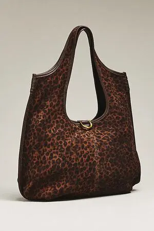 Dolce Vita Pava Suede Hobo Bag - Leopard