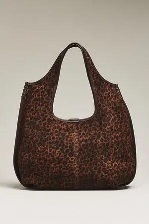 Dolce Vita Pava Suede Hobo Bag - Leopard