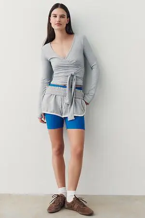 Daily Practice Surplice Wrap-front Top