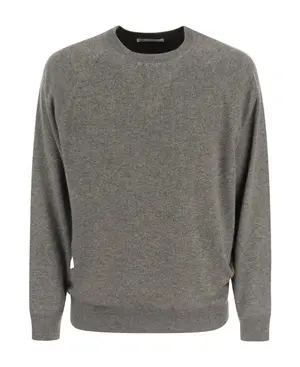 Brunello Cucinelli Crew Neck Cashmere Sweater - Gray